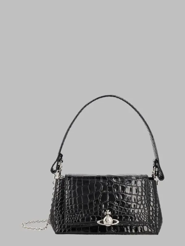 VIVIENNE WESTWOOD Mini Handbag With Statement Detail - Black