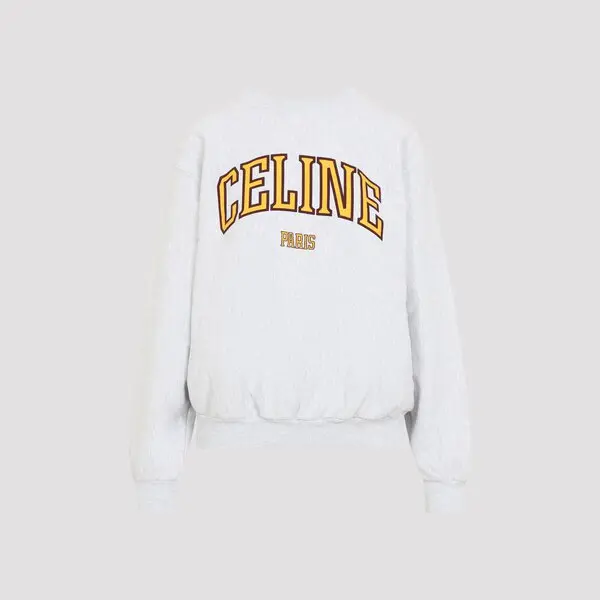 Celine Loose Cotton Sweatshirt - Grey