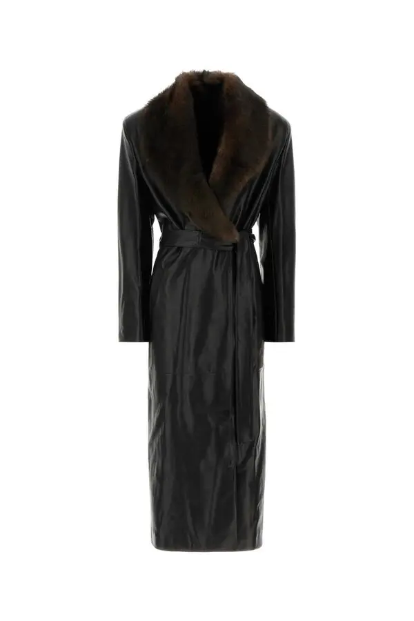 SALVATORE SANTORO Ovine Leather Trench Jacket