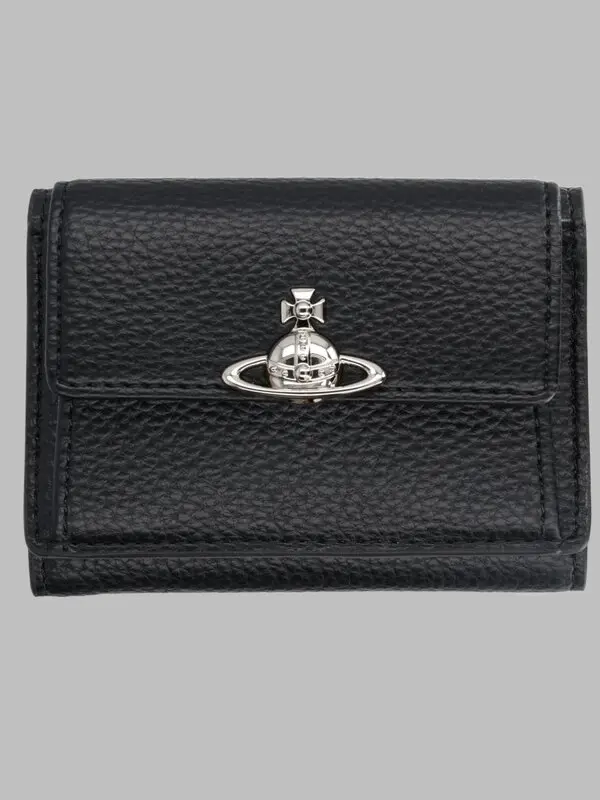 VIVIENNE WESTWOOD Small Pebbled Faux Leather Wallet