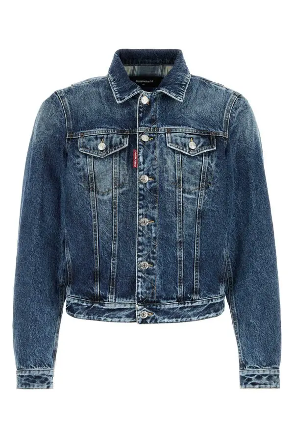 Dsquared2 Cotton Denim Jacket For