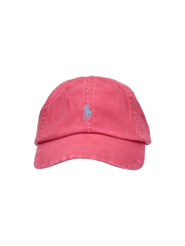 Polo Ralph Lauren Cotton Baseball Cap With Embroidered Logo - Red