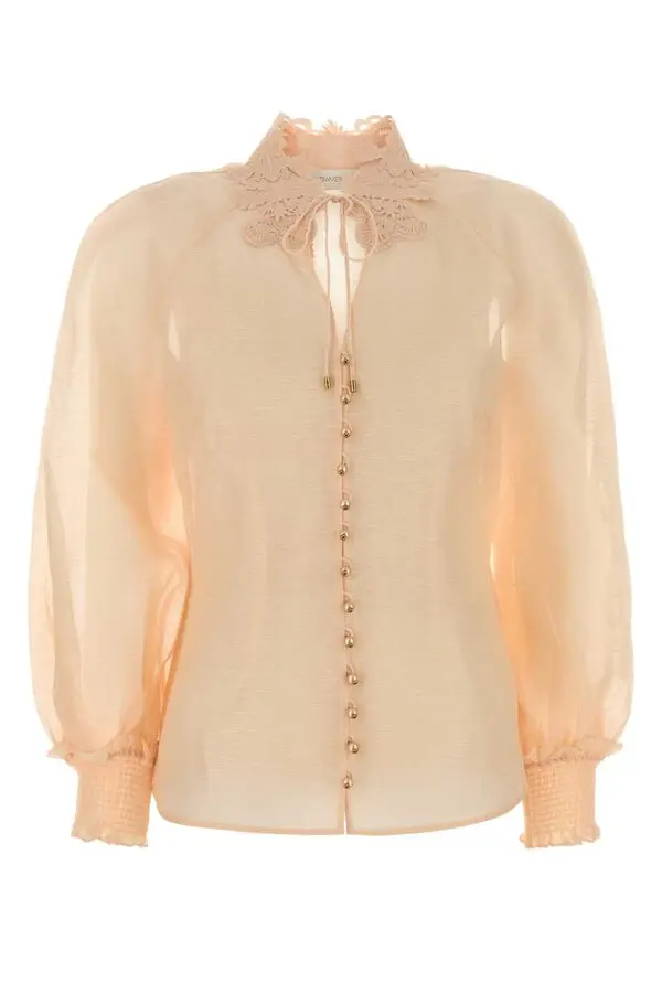 Zimmermann Rebellion Linen-silk Blouse