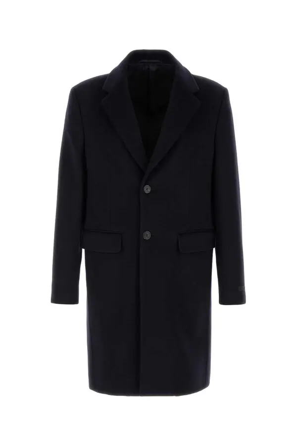 Prada Virgin Wool & Cashmere Overcoat For