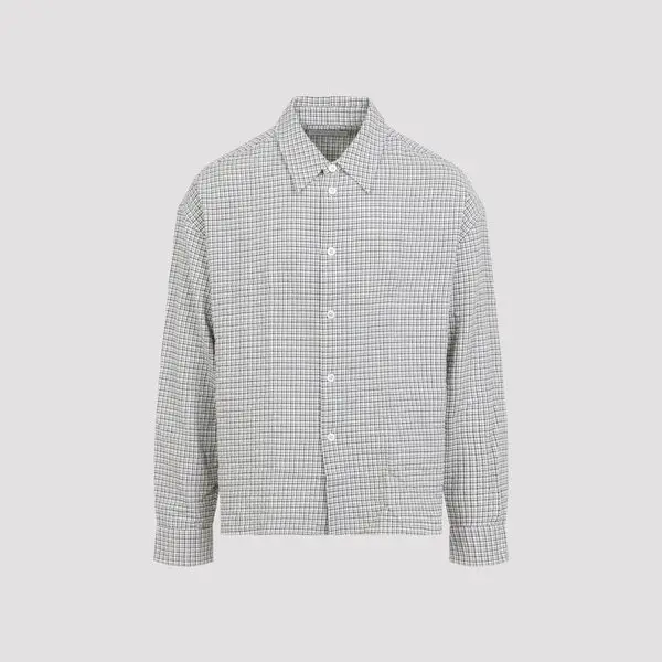 Studio Nicholson Nostra Long-sleeve Cotton Shirt - Grey