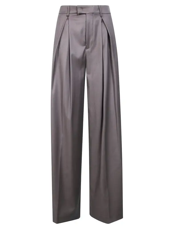 BERWICH Single-pleat Tailored Trousers - Marrone