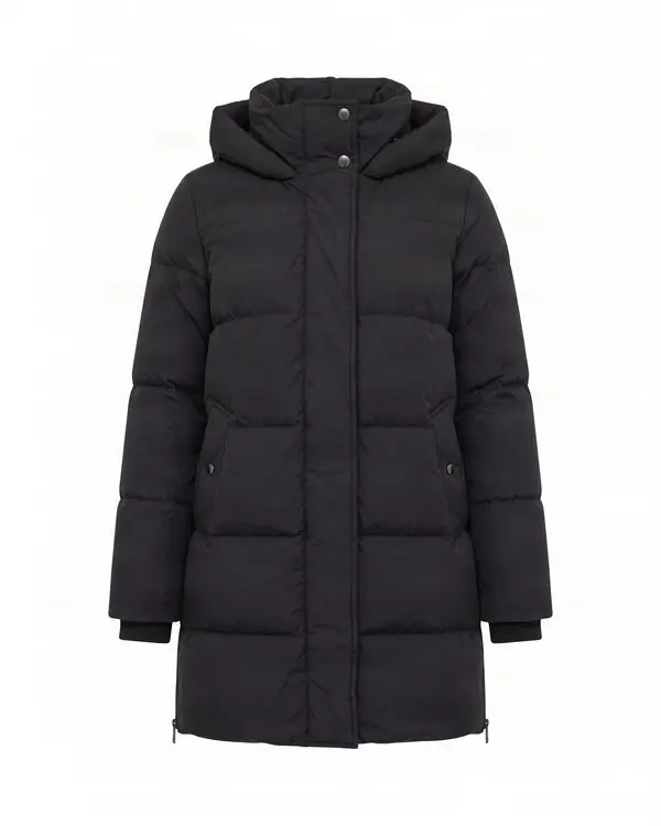 Woolrich Hooded Long Puffer Coat
