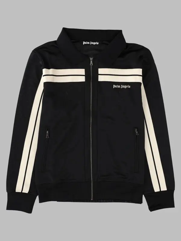 Palm Angels Logo Track Sports Jacket - Black