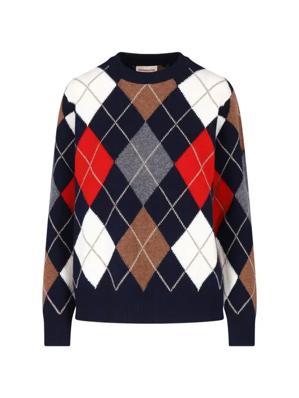 Daughter Argyle Wool Sweater