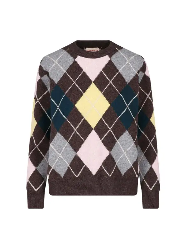 Daughter Argyle Crewneck Sweater