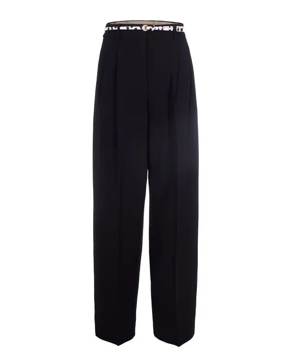 Max Mara Wide-leg Belted Trousers