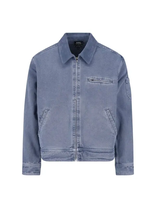 A.p.c. Cotton Zip Front Jacket