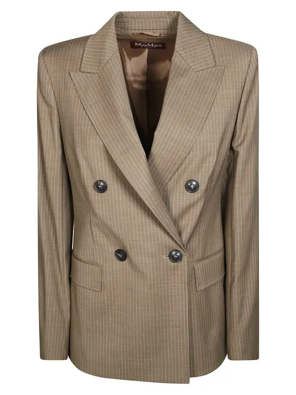 Max Mara Mstumico Chalk-stripe Tailored Jacket