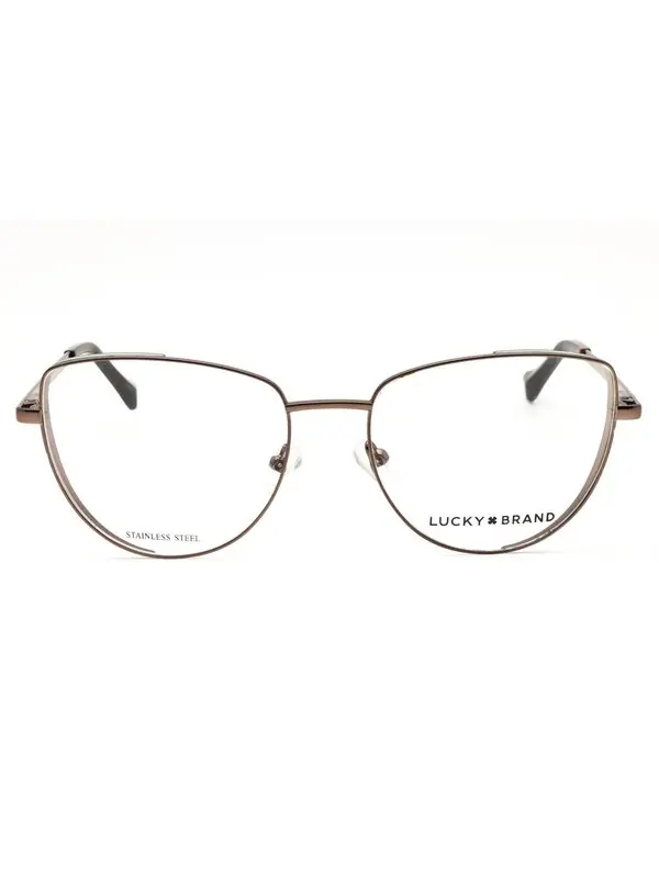 Lucky Brand Cat Eye Metal Frame Eyeglasses - Brown