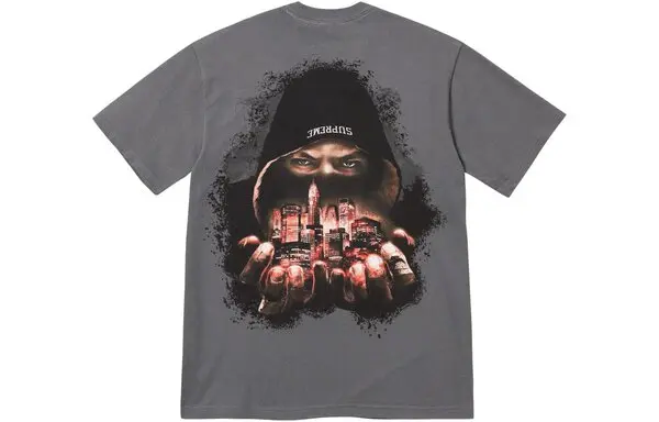 Supreme Fw23 Week 7 Fighter T-shirt - Grey