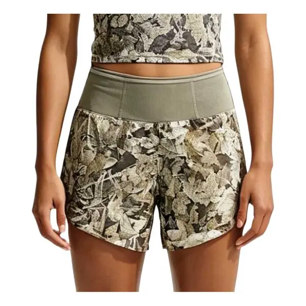 Nike Camo Dri-fit 4" Brief-lined Shorts - Sequoia/summit White