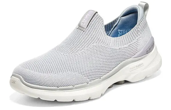 Sketchers Go Walk 6 Slip-on Athletic Sneakers - Light Grey