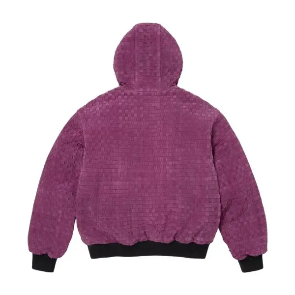 Supreme Fw26 Woven Suede Hooded Work Jacket