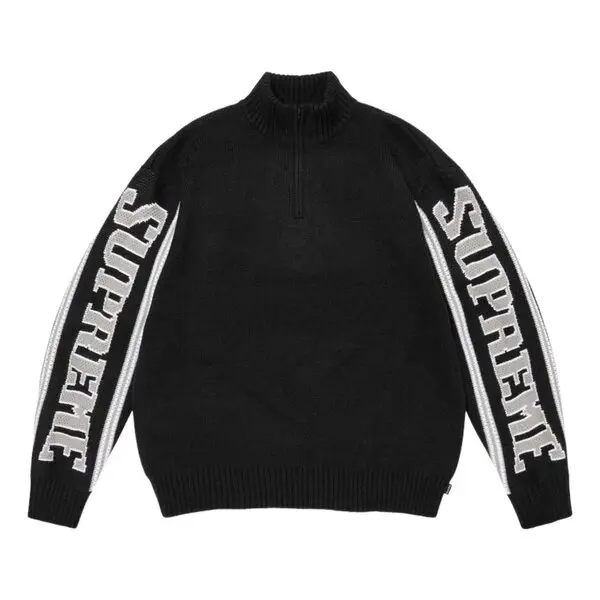 Supreme Fw26 Jacquard Sleeve Half Zip Sweater
