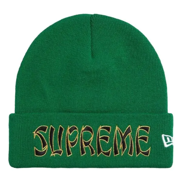 Supreme X New Era Fw26 Action Beanie - Green