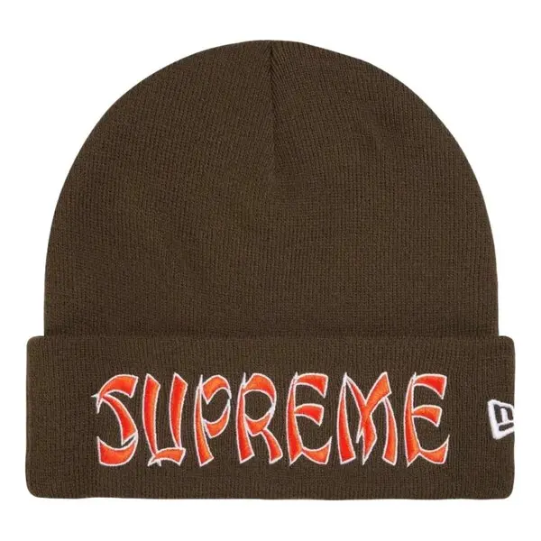 Supreme X New Era Fw26 Action Beanie - Brown
