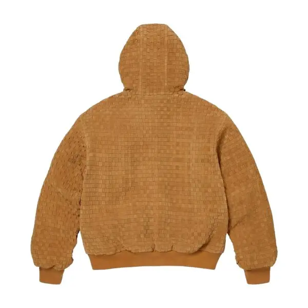 Supreme Fw26 Woven Suede Hooded Work Jacket