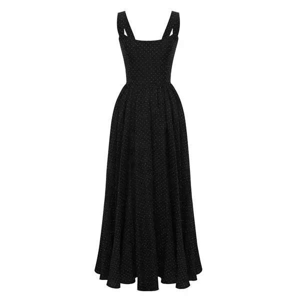 POST MERIDIEM Sweetheart Sequined Midi Dress
