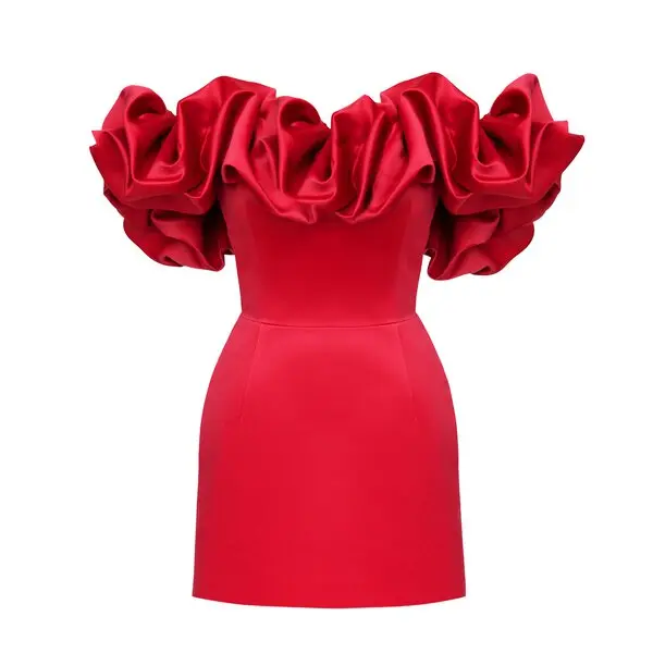 POST MERIDIEM Meringue Mini Dress