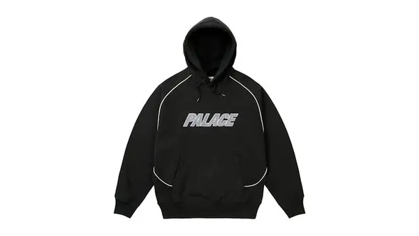 PALACE Line It Up Hood - Black