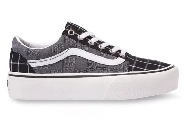 VANS Old Skool Platform Woven Checkin /black - Multi/black