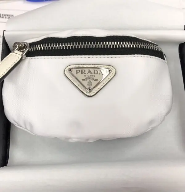 Prada Logo Plaque Wrist Pouch