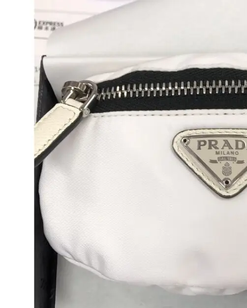 Prada Logo Plaque Wrist Pouch