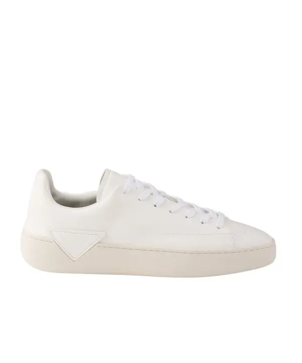 Prada Court Leather Sneakers - White