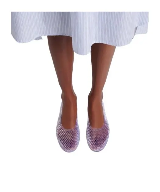 ANCIENT GREEK SANDALS Iro Fishnet Ballet Flats