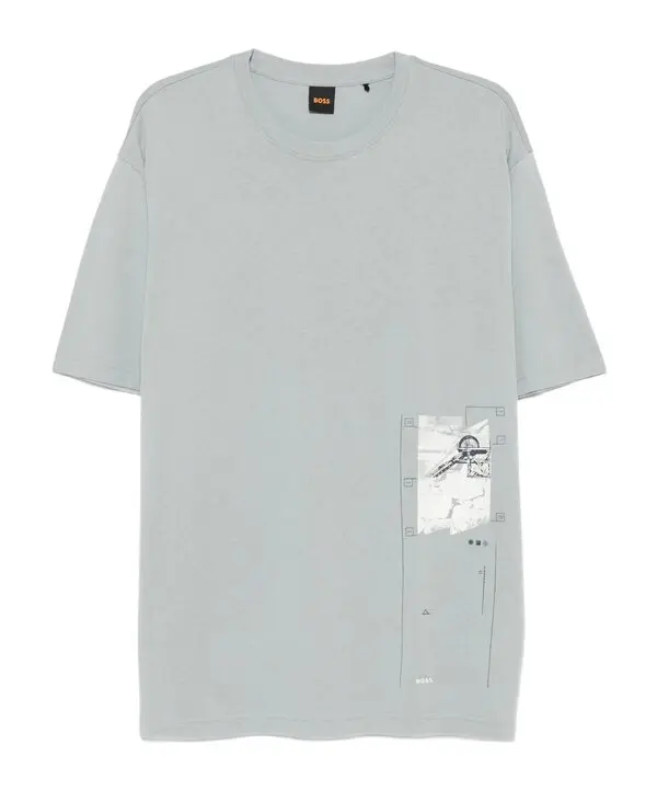 Hugo Boss Graphic-print T-shirt - Grey