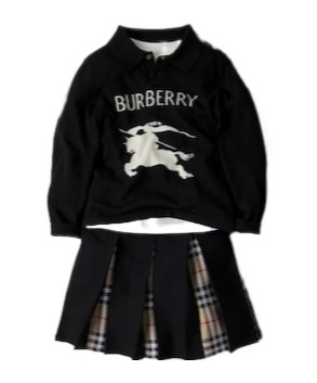 Burberry Jacquard Cotton Polo Sweater