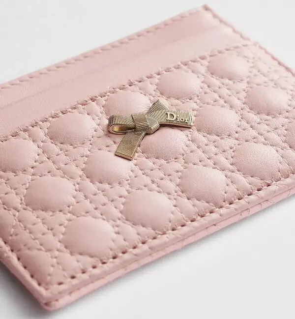 Dior Baby Bow Freesia Card Holder - Pink