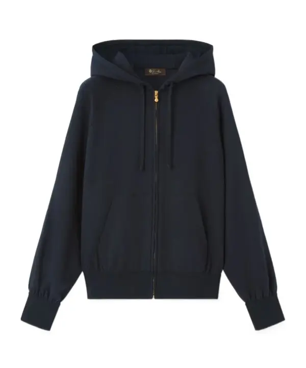 Loro Piana Viera Bomber Jacket - Navy Blue