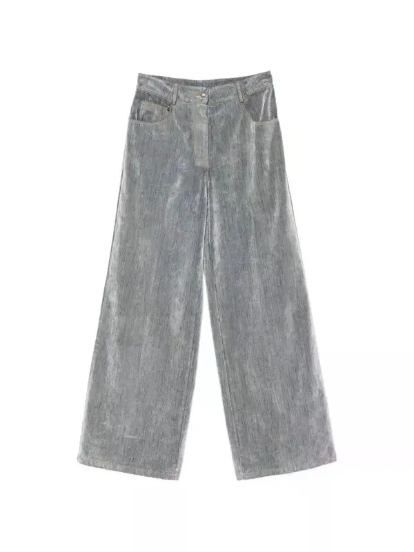 FORTE_FORTE Velvet-finish Trousers