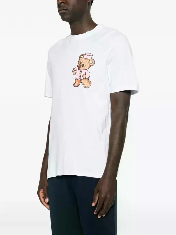 MSGM Teddy Bear-embroidery T-shirt