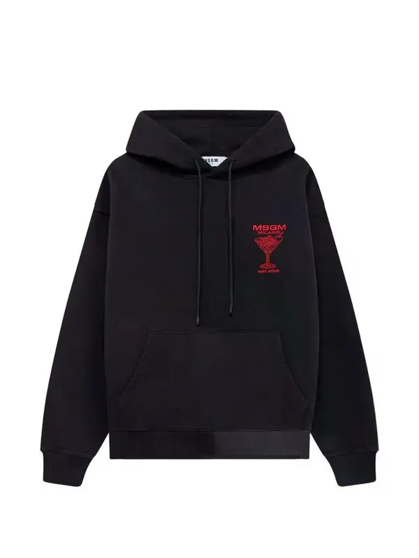 MSGM Logo-print Drawstring Hoodie