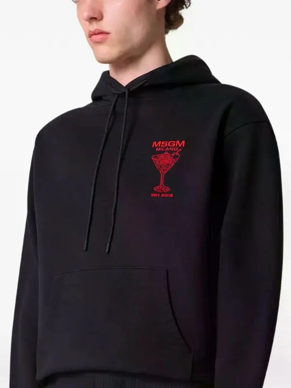 MSGM Logo-print Drawstring Hoodie
