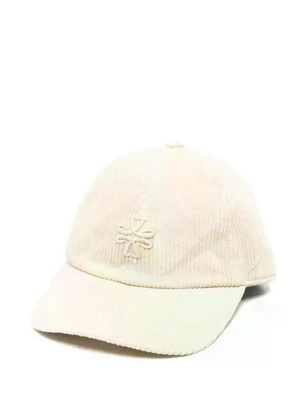 Jacob Cohen Logo-embroidered Corduroy Baseball Cap - Neutrals