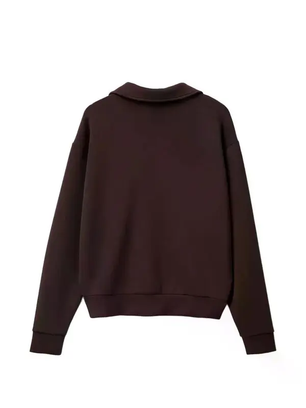 BENETTON Long-sleeve Polo-collar Sweatshirt