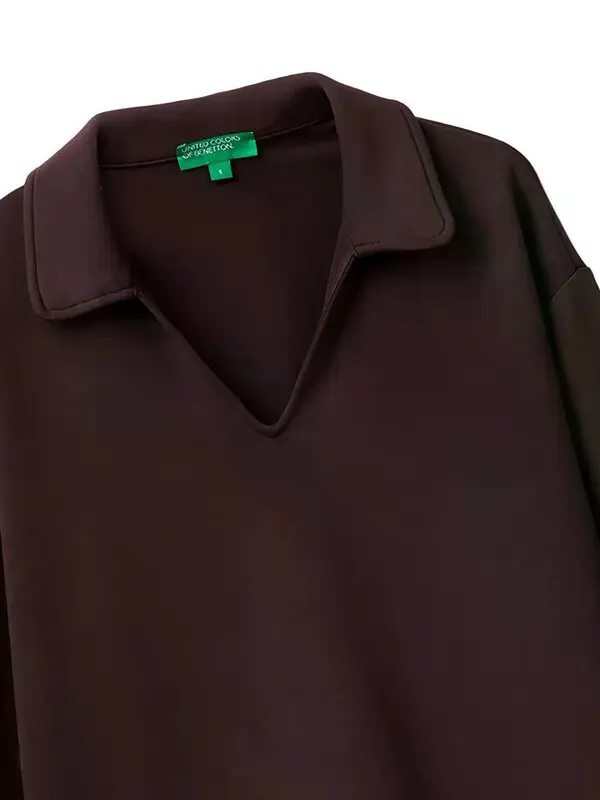 BENETTON Long-sleeve Polo-collar Sweatshirt