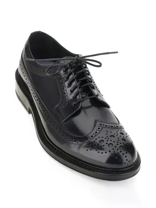 CALCE Brogue-detail Leather Derby Shoes