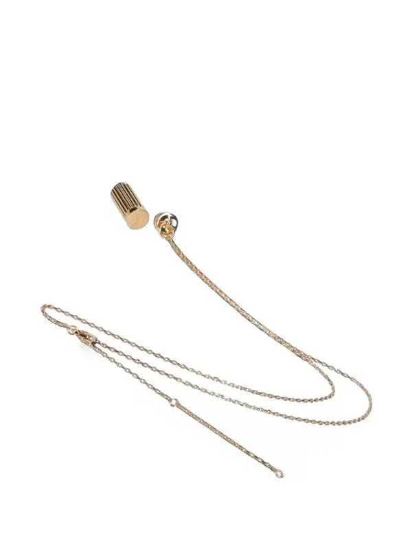 AMI Paris Ribbed Cylinder-pendant Necklace