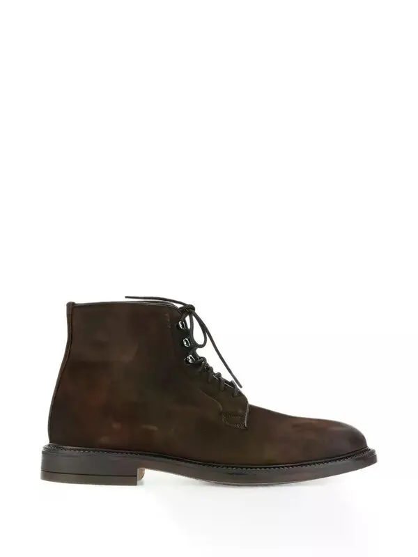 CALCE Lace-up Suede Ankle Boots