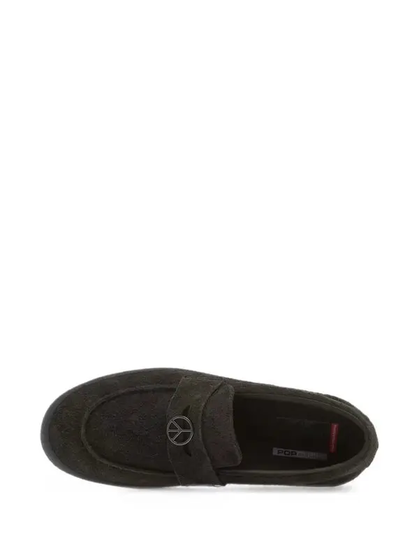 VANS Peace-sign Suede Loafers