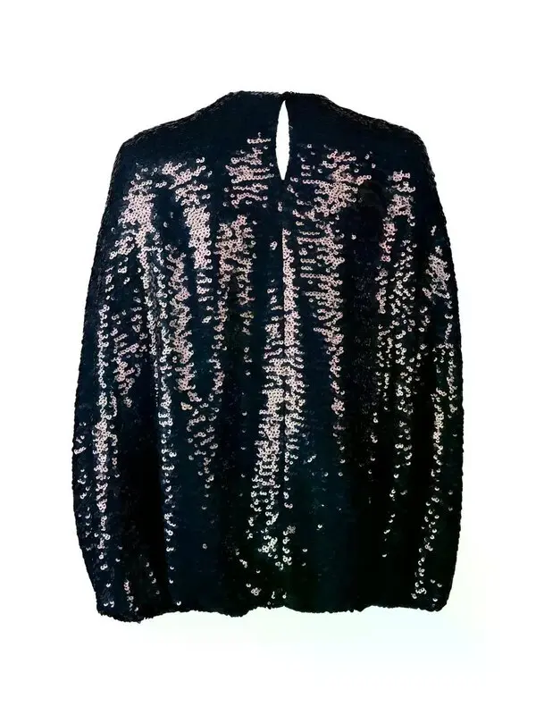 Valentino Garavani Sequined Cape-style Top - Blue